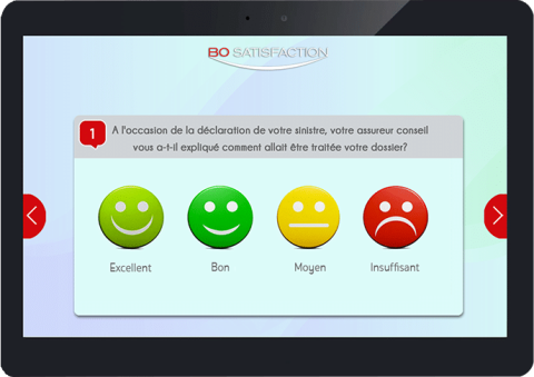 Borne de satisfaction client